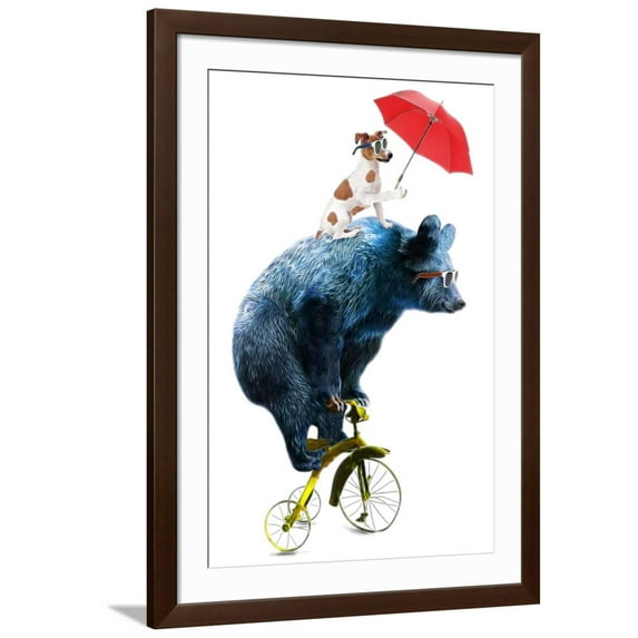 Art.com Animal Illustration / Bear Cycle/Circus Show Illustration ...