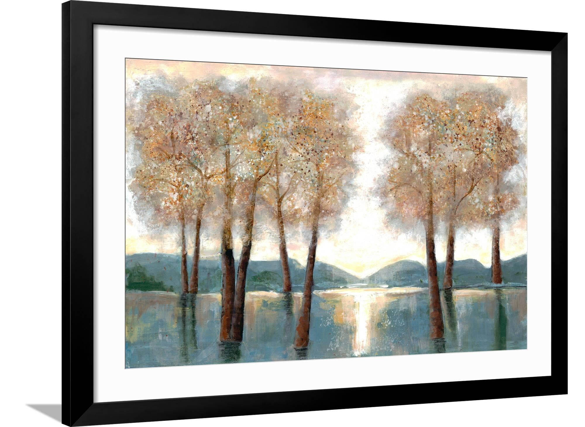 Art.com Approaching Woods Art Print by Doris Charest, Black Frame Wall ...