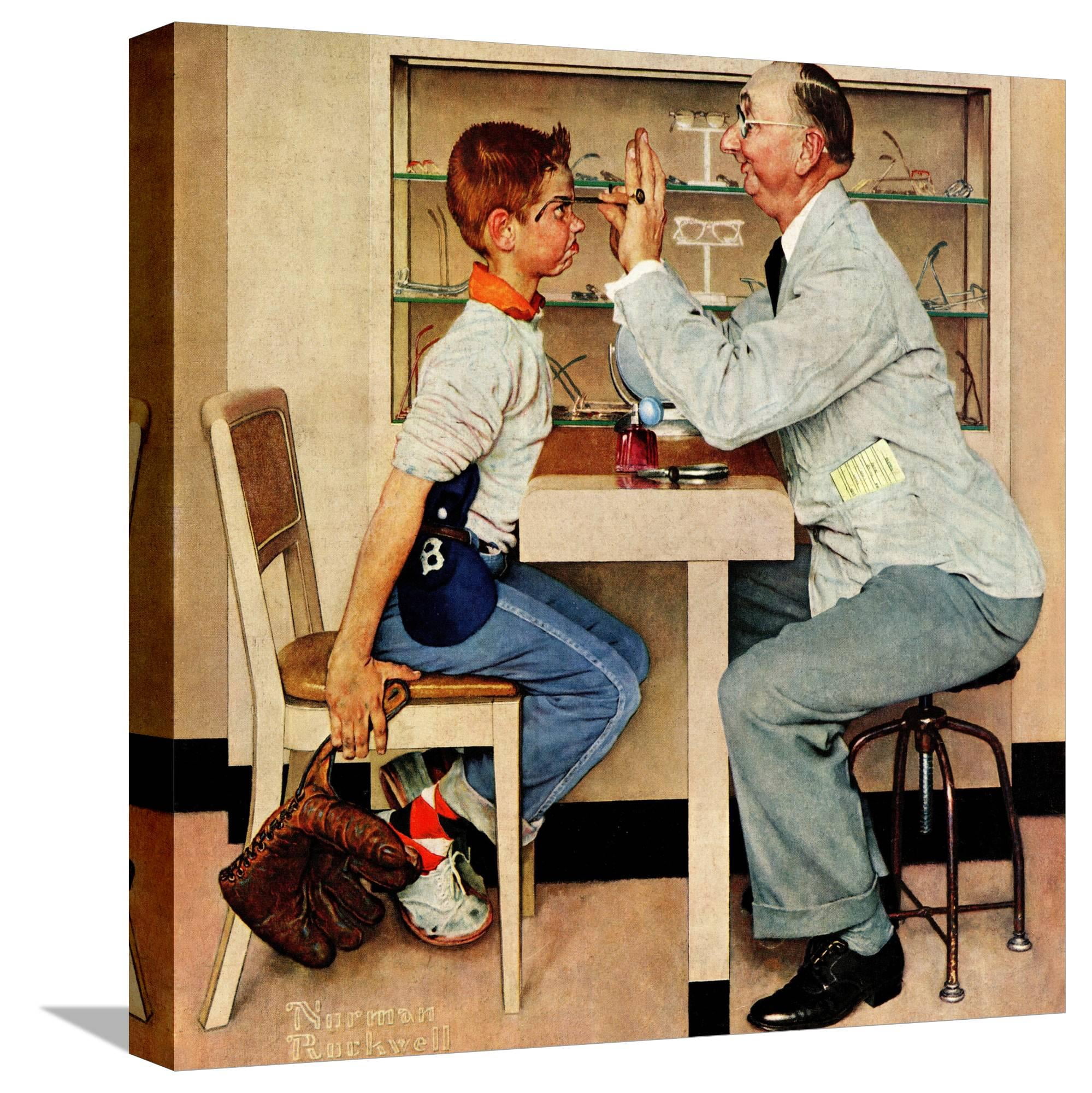 Art.com At the Optometrist or Eye Doctor, May 19,1956 Stretched Canvas ...