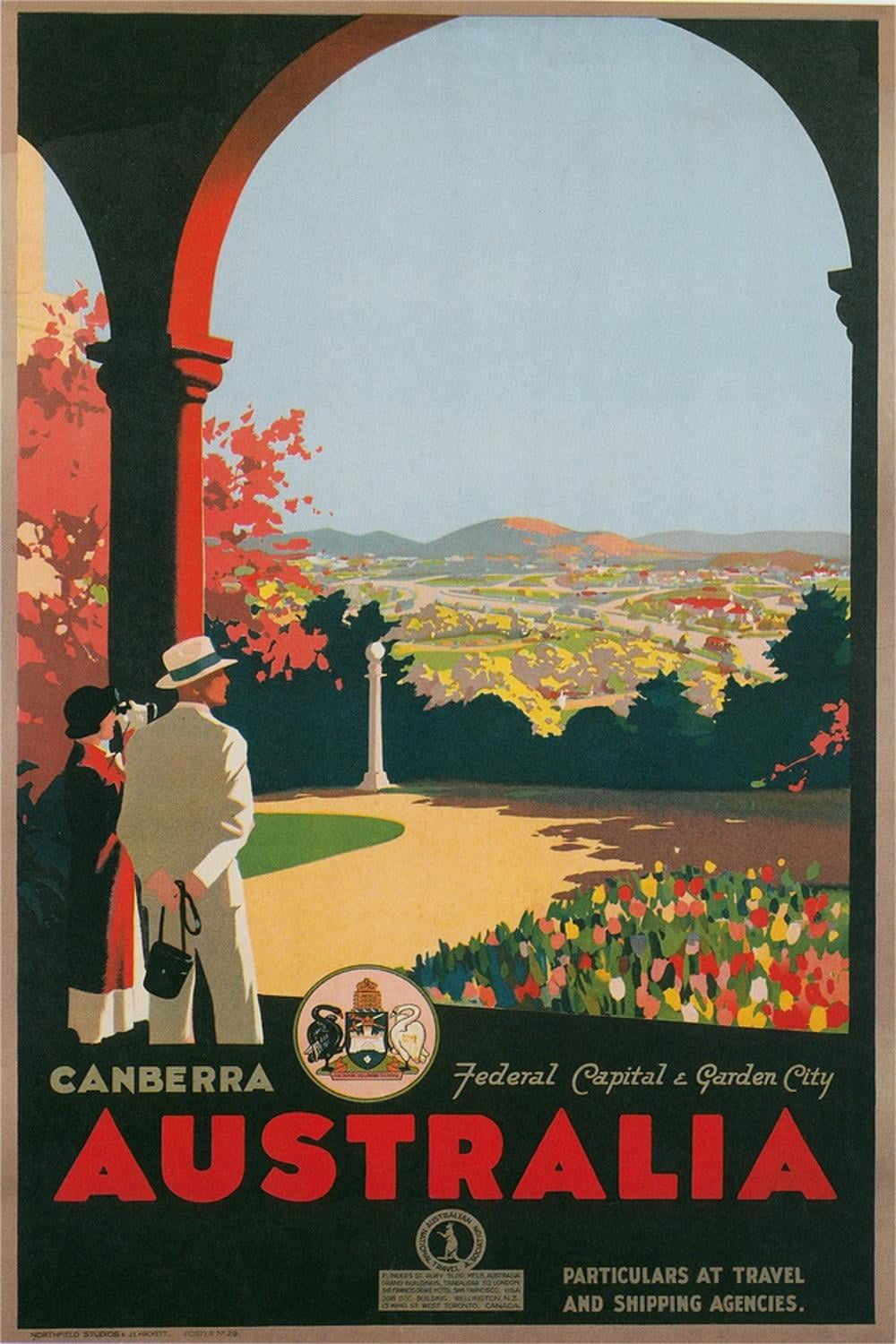 Art.com Australia Travel Poster, Canberra Art Print, 12" x 18 ...