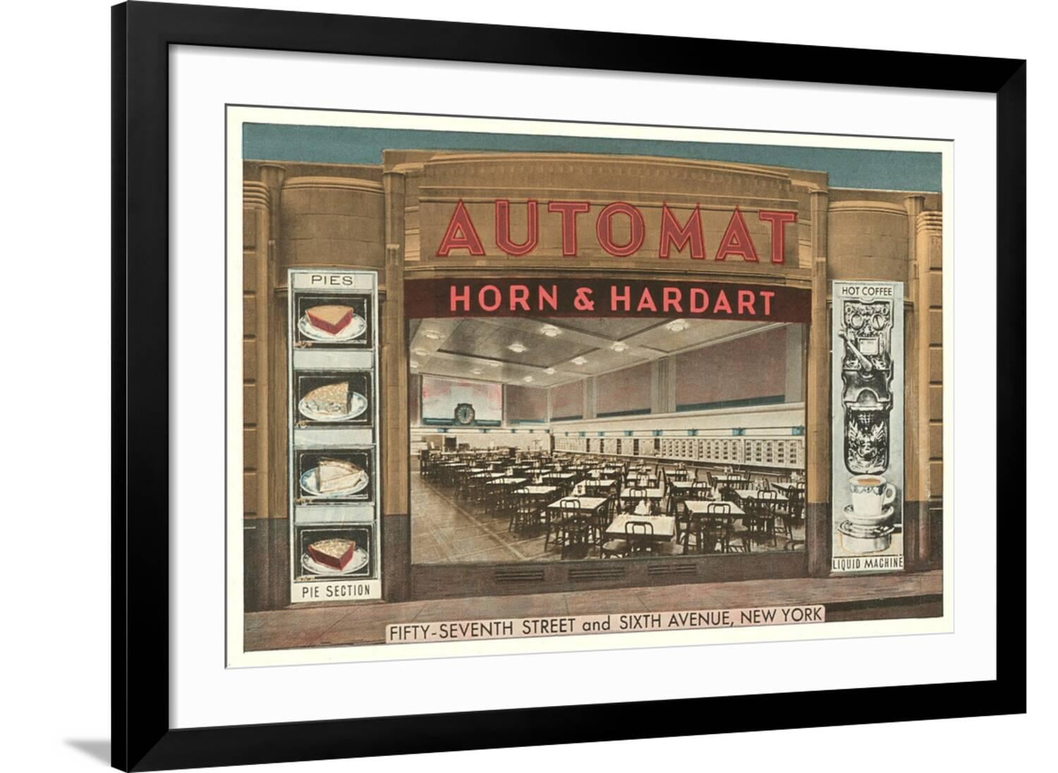 Art.com Automat, Horn and Hardart, New York City Art Print, Black Frame ...