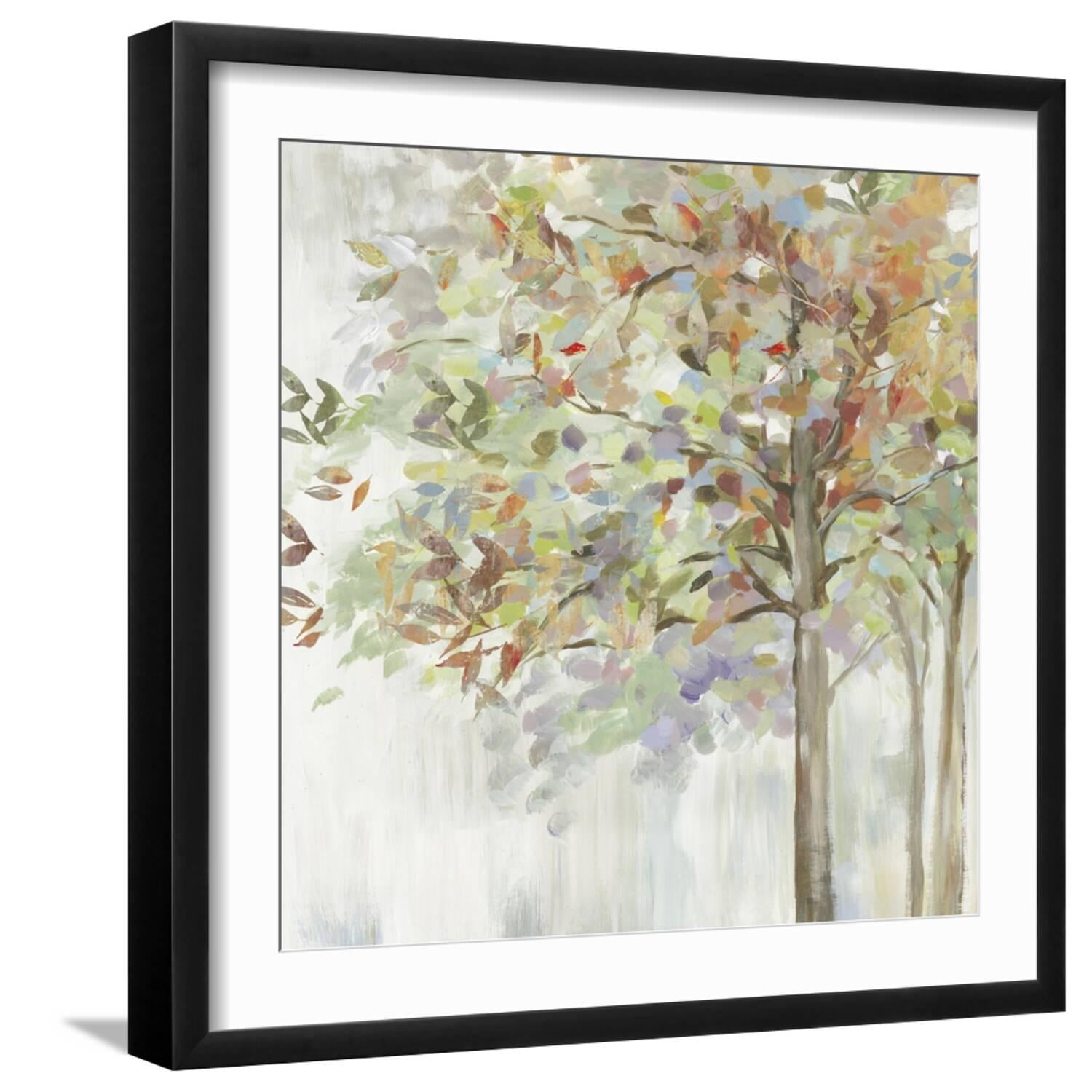 Art.com Autumnâ€™s Leaves Art Print by Allison Pearce, Black Frame Wall ...
