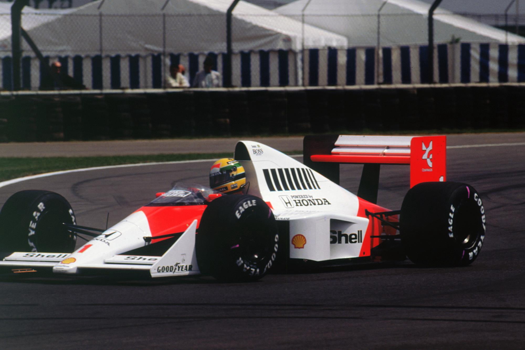 Art.com Ayrton Senna in the McLaren MP4-5 at 1989 British Grand Prix ...