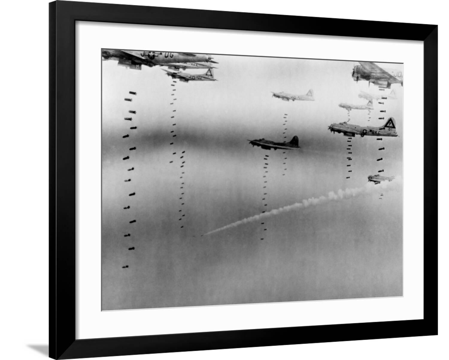 Art.com B-17 Flying Fortresses of U.S. 8th Air Force Bombing Dresden in ...