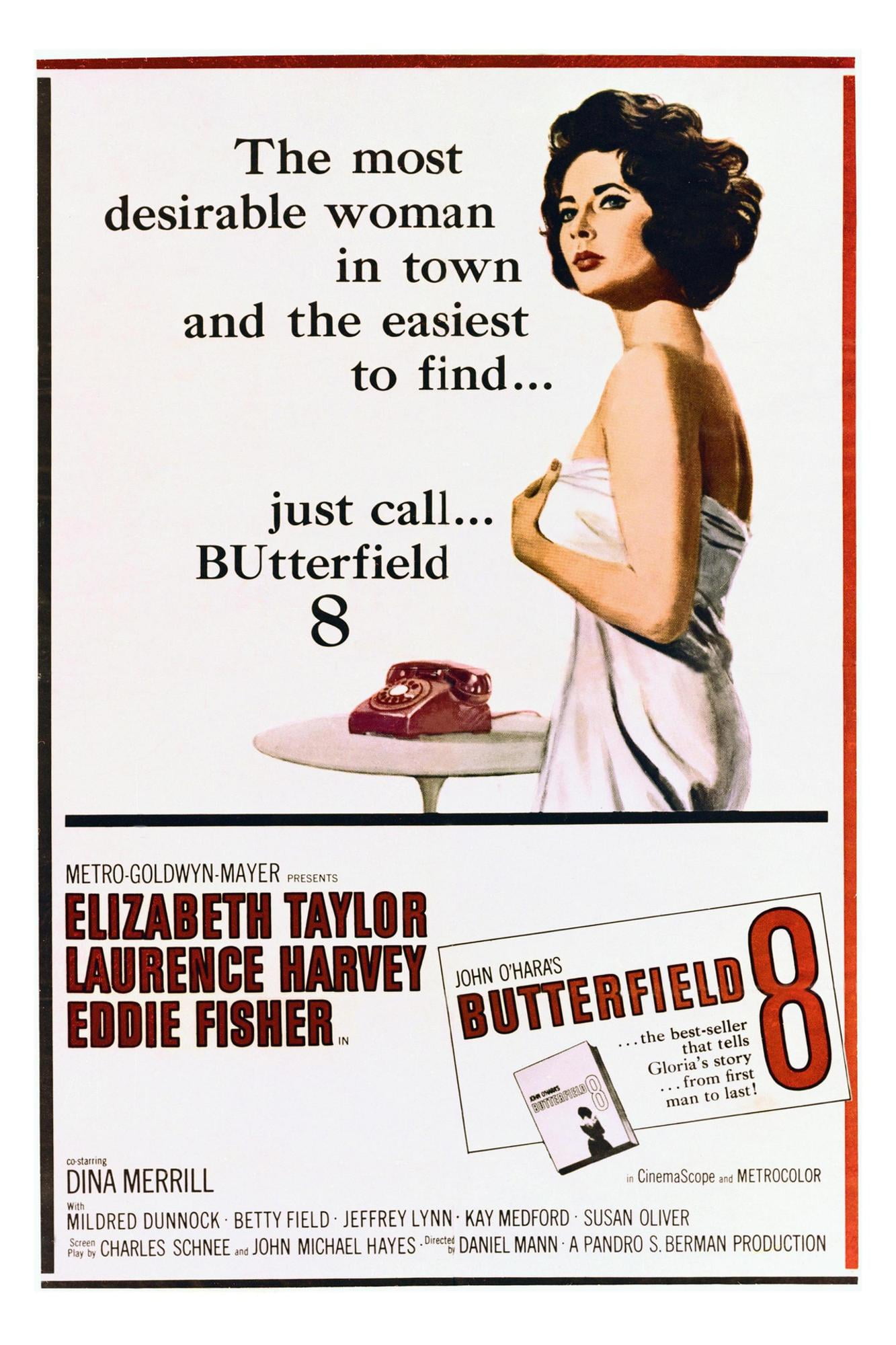 Art.com BUtterfield 8 - Movie Poster Reproduction Photo, 12" x 18 ...