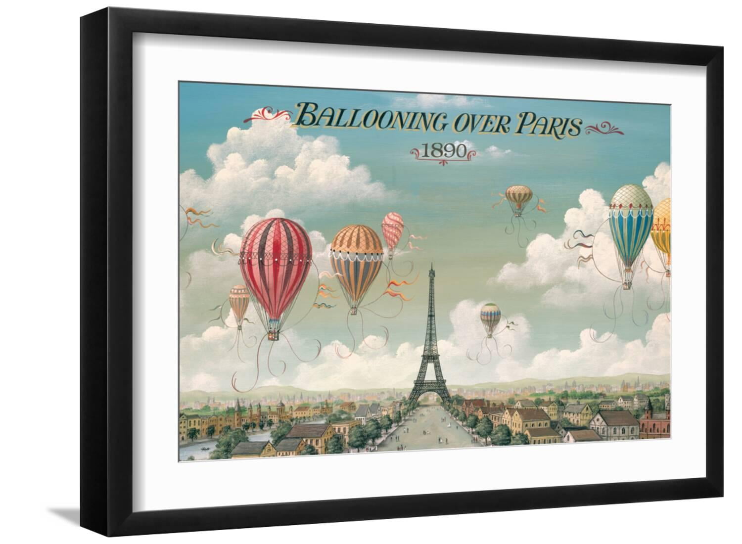 Art.com Ballooning Over Paris Art Print by Isiah and Benjamin Lane ...