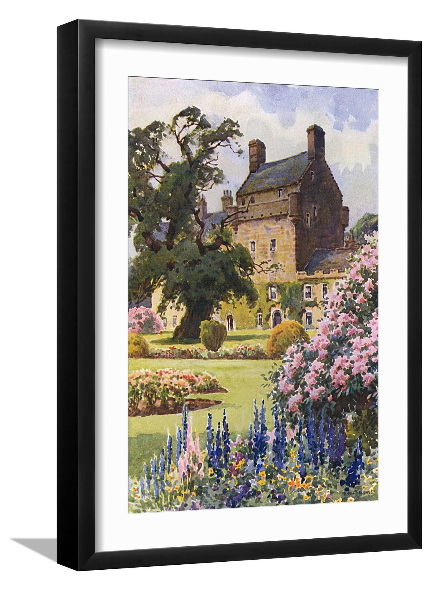 Art.com Bemersyde House, 20C Art Print by EW Haslehust, Black Frame ...