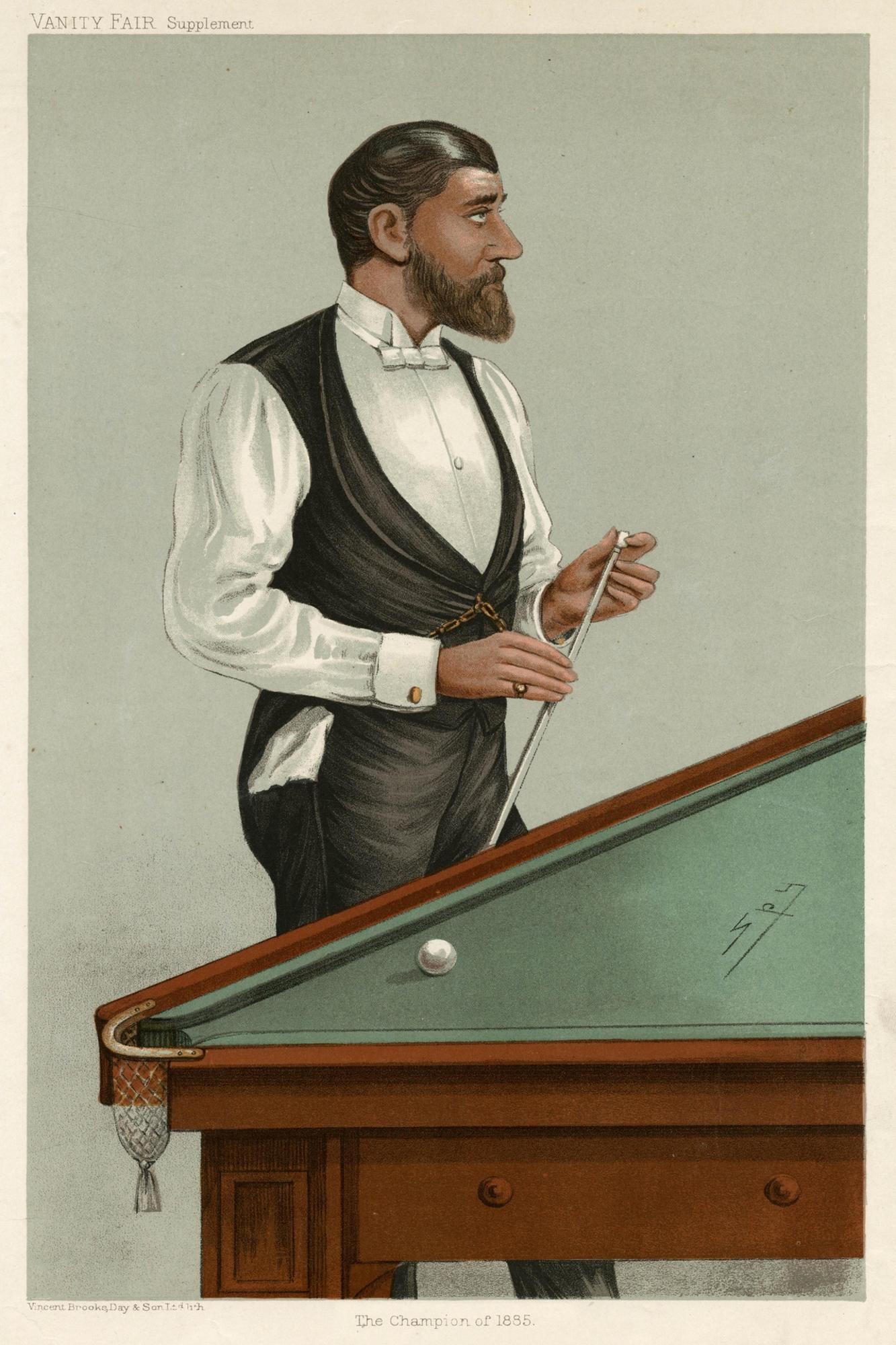 Art.com Billiards Champion, 1885 Art Print by Leslie Ward, 12" x 18 ...