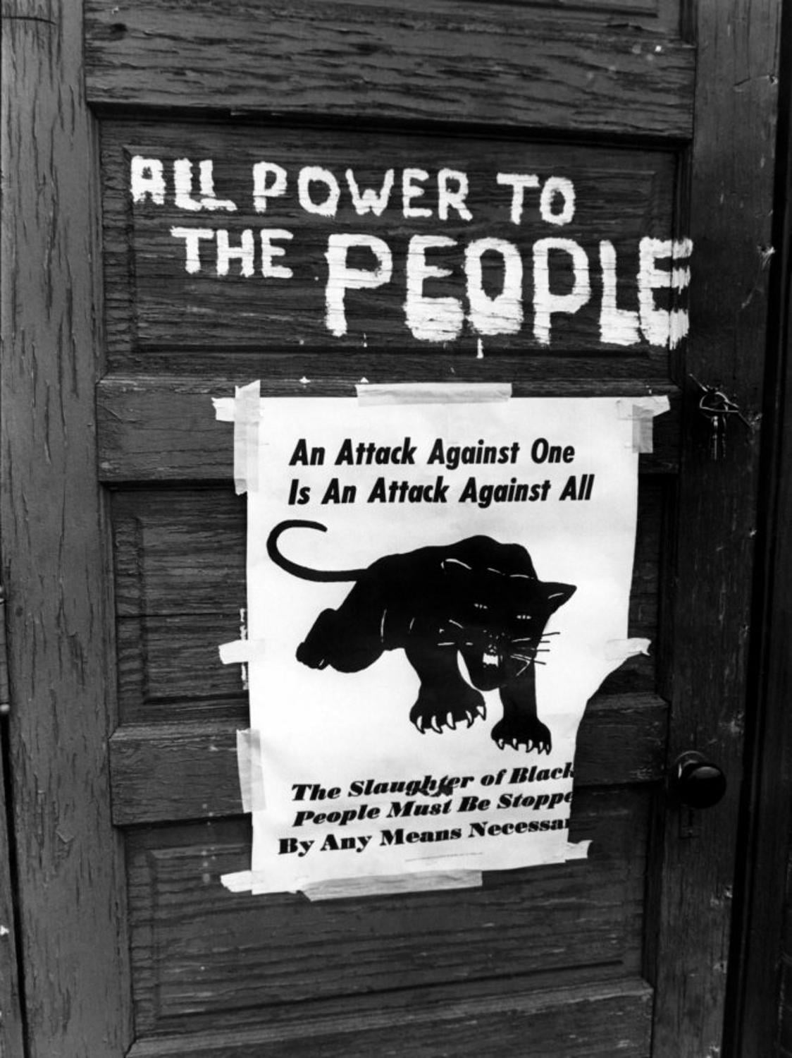 Art.com Black Panther Sign, 1970 Photo, 18" x 24" - Walmart.com