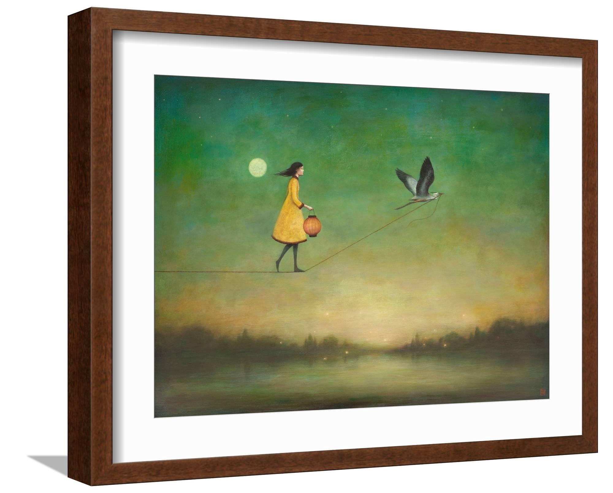 Art.com Blue Moon Expedition Art Print by Duy Huynh, Brown Frame Wall ...