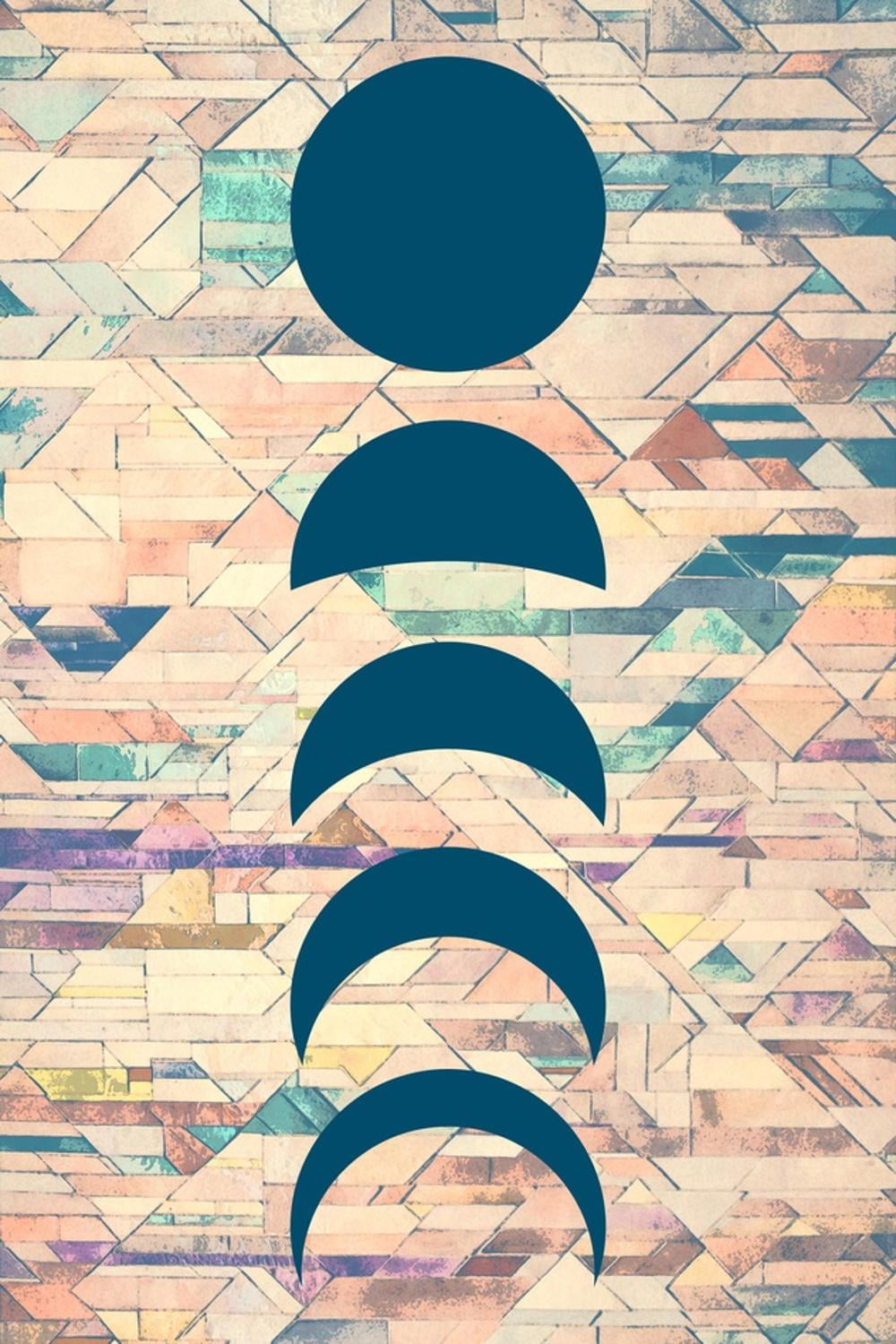 Art.com Blue Moon Phases Art Print, 16" x 24" - Walmart.com