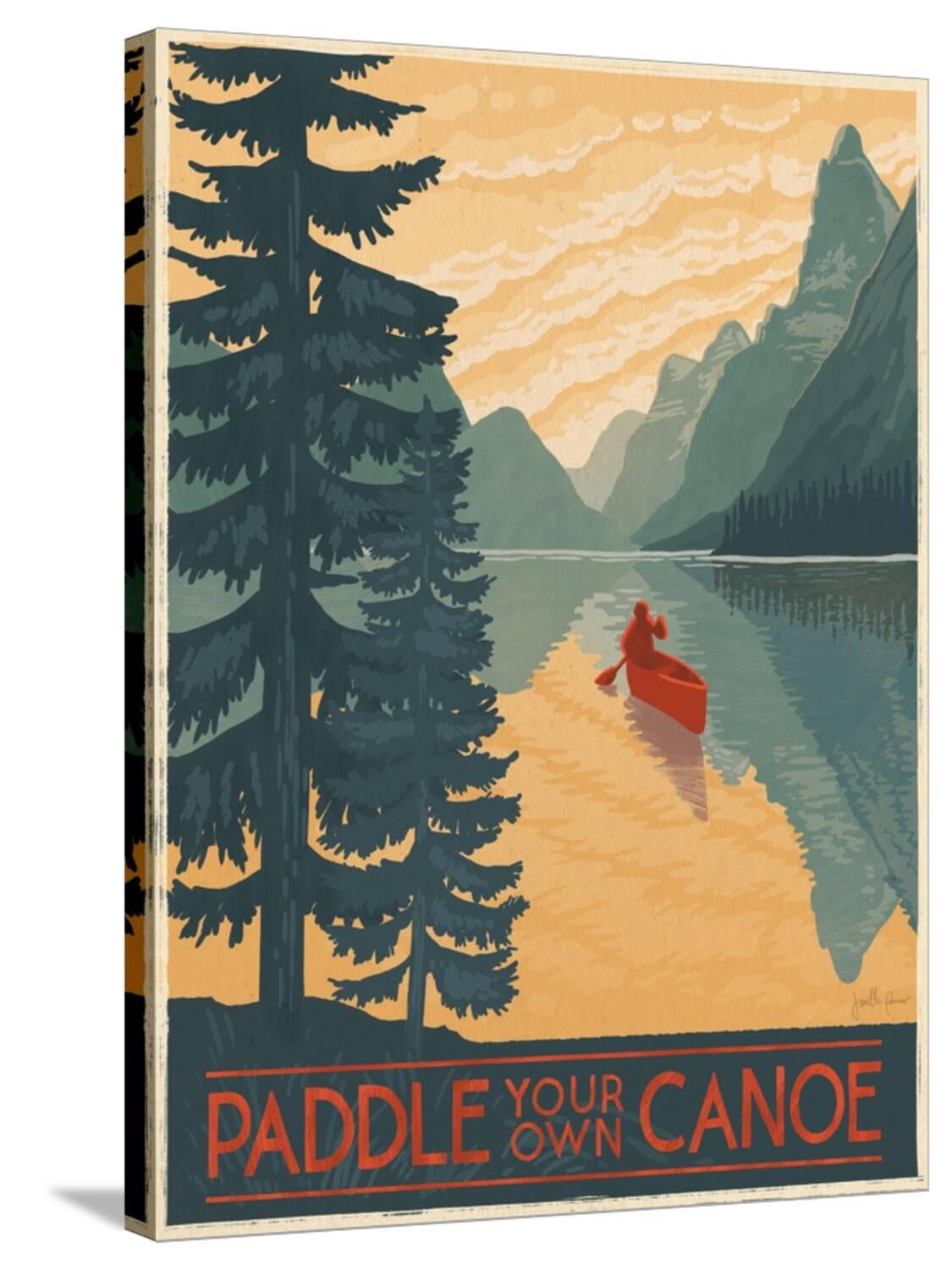Art.com Born to Roam V Stretched Canvas Print Wall Art by Janelle ...