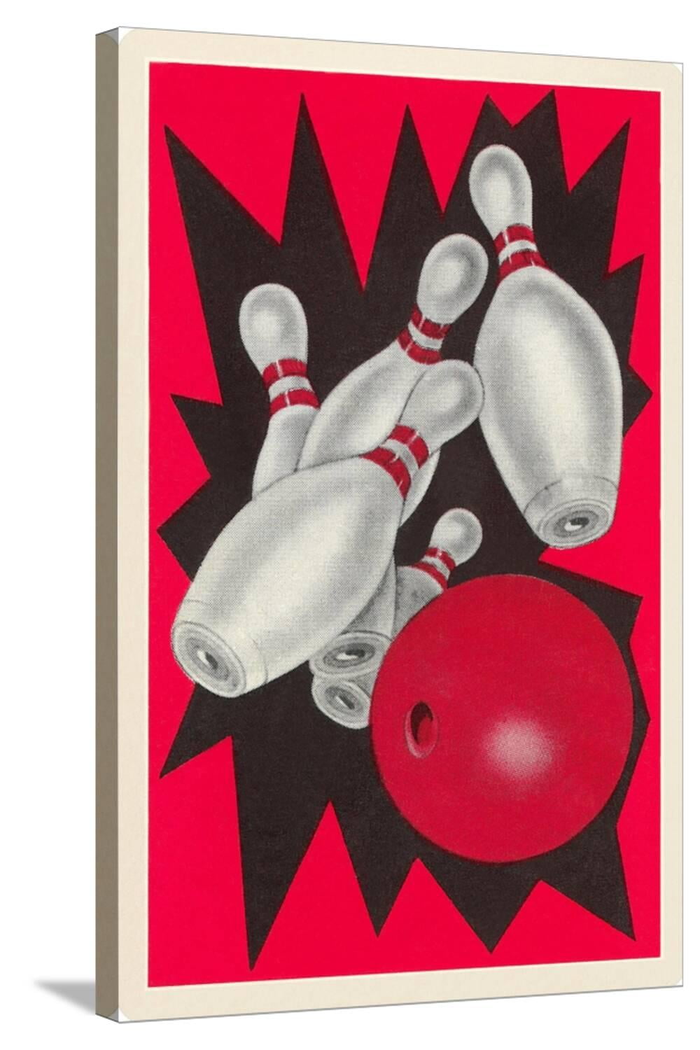 Art.com Bowling! Stretched Canvas Print Wall Art, 24" x 36" - Walmart.com