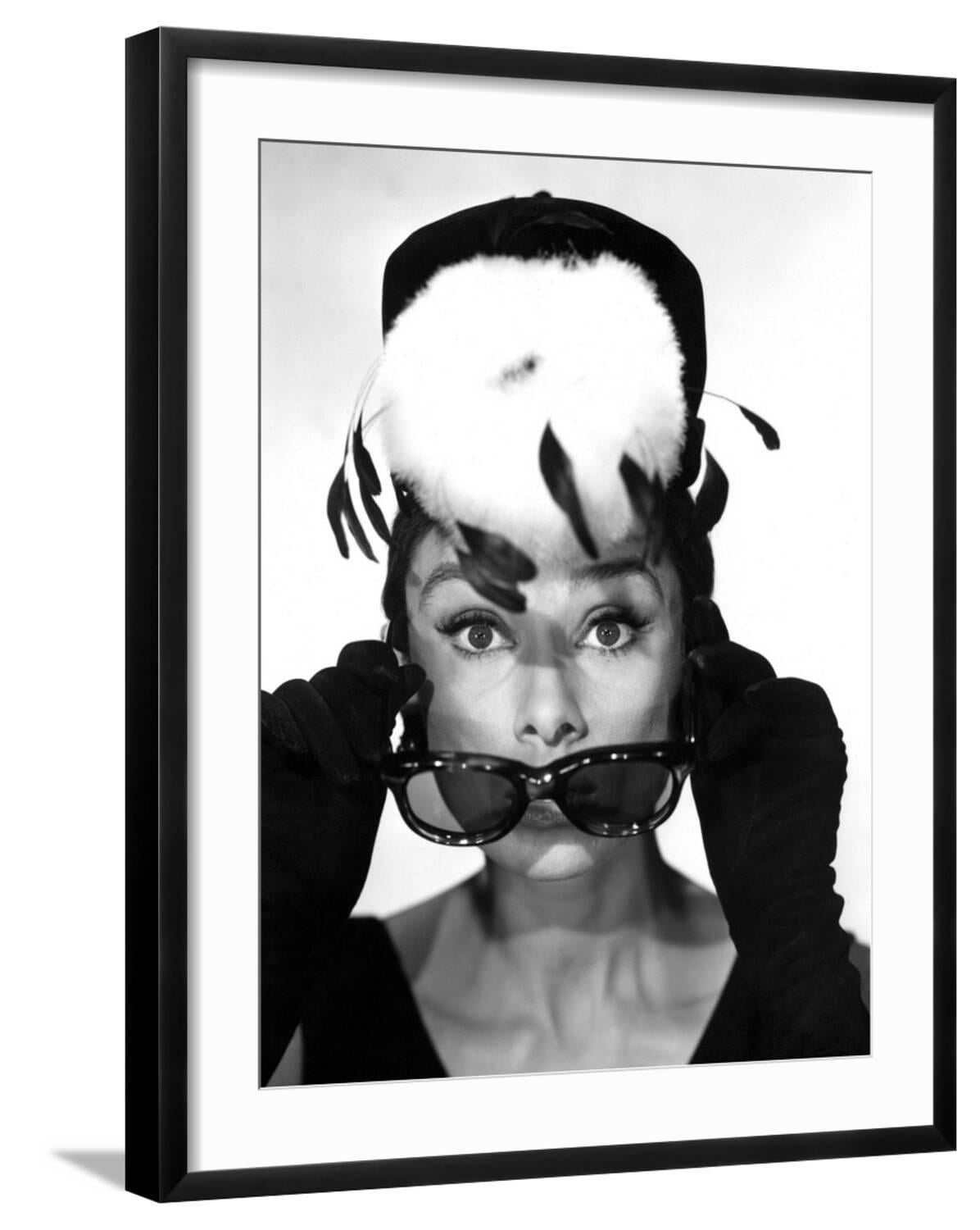 Art.com Breakfast at Tiffany's, Audrey Hepburn, 1961 Photo, Black Frame ...