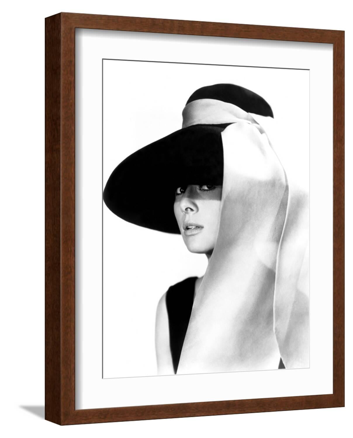 Art.com Breakfast at Tiffany's, Audrey Hepburn, 1961 Photo, Brown Frame ...