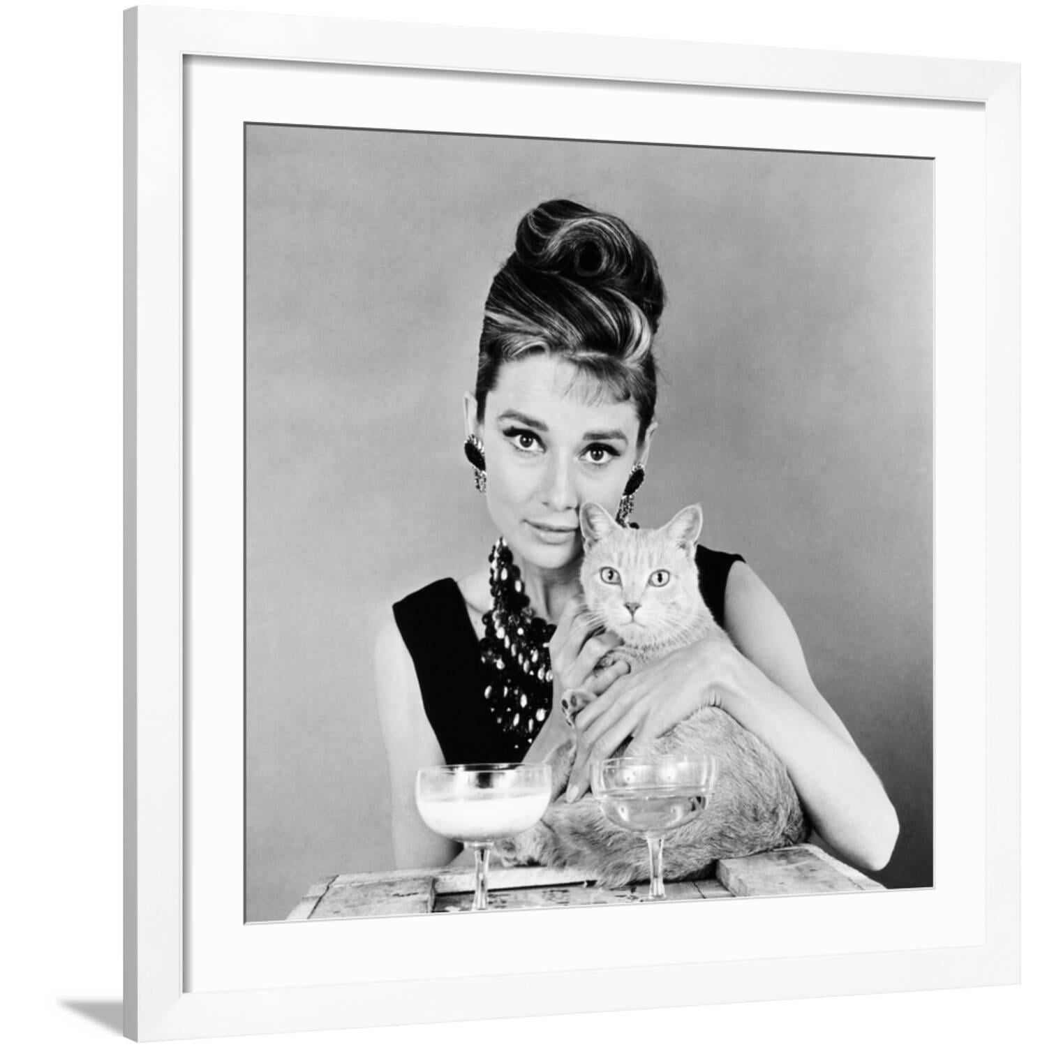 Art.com Breakfast at Tiffany's, Audrey Hepburn, 1961 Photo, White Frame ...