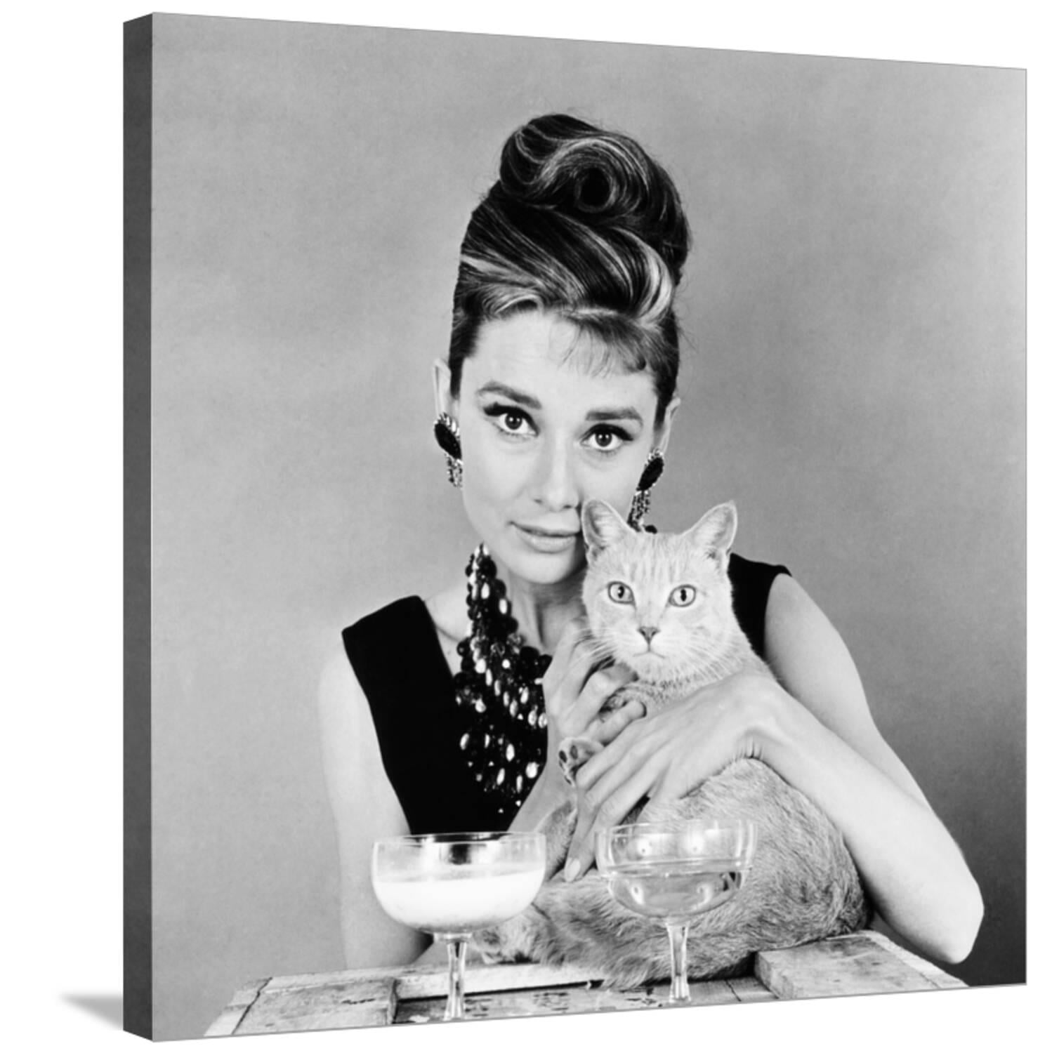 Art.com Breakfast at Tiffany's, Audrey Hepburn, 1961 Stretched Canvas ...