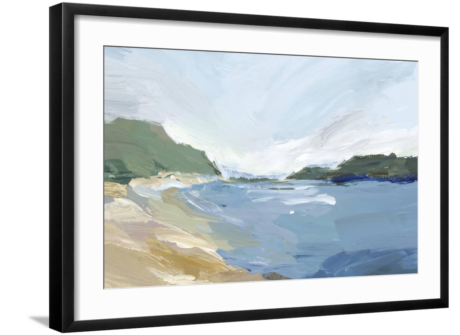 Art.com Brisk Landscape Art Print by Isabelle Z, Black Frame Wall Art ...