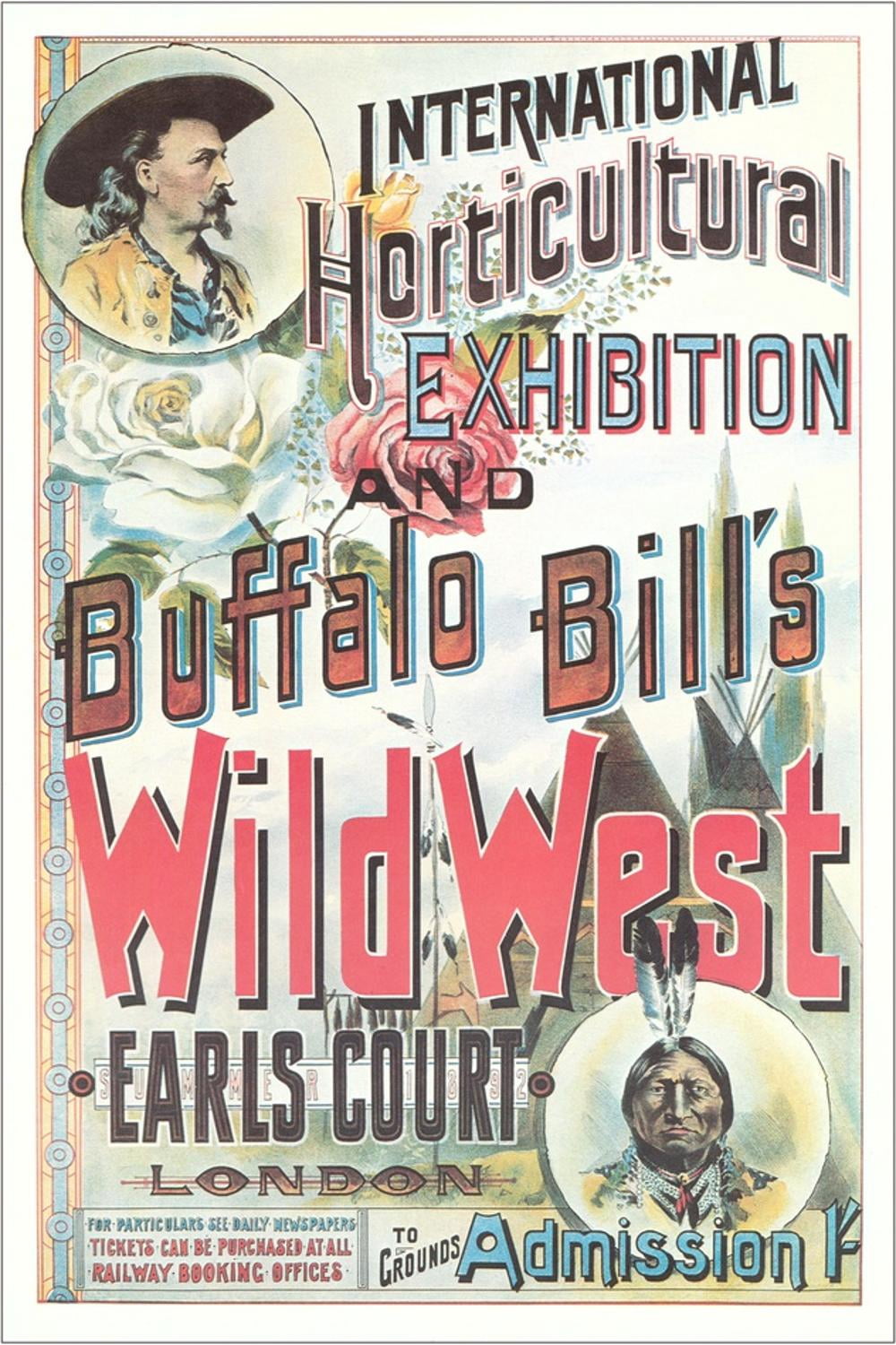Art.com Buffalo Bill's Wild West Show Poster, England Art Print, 16" x ...