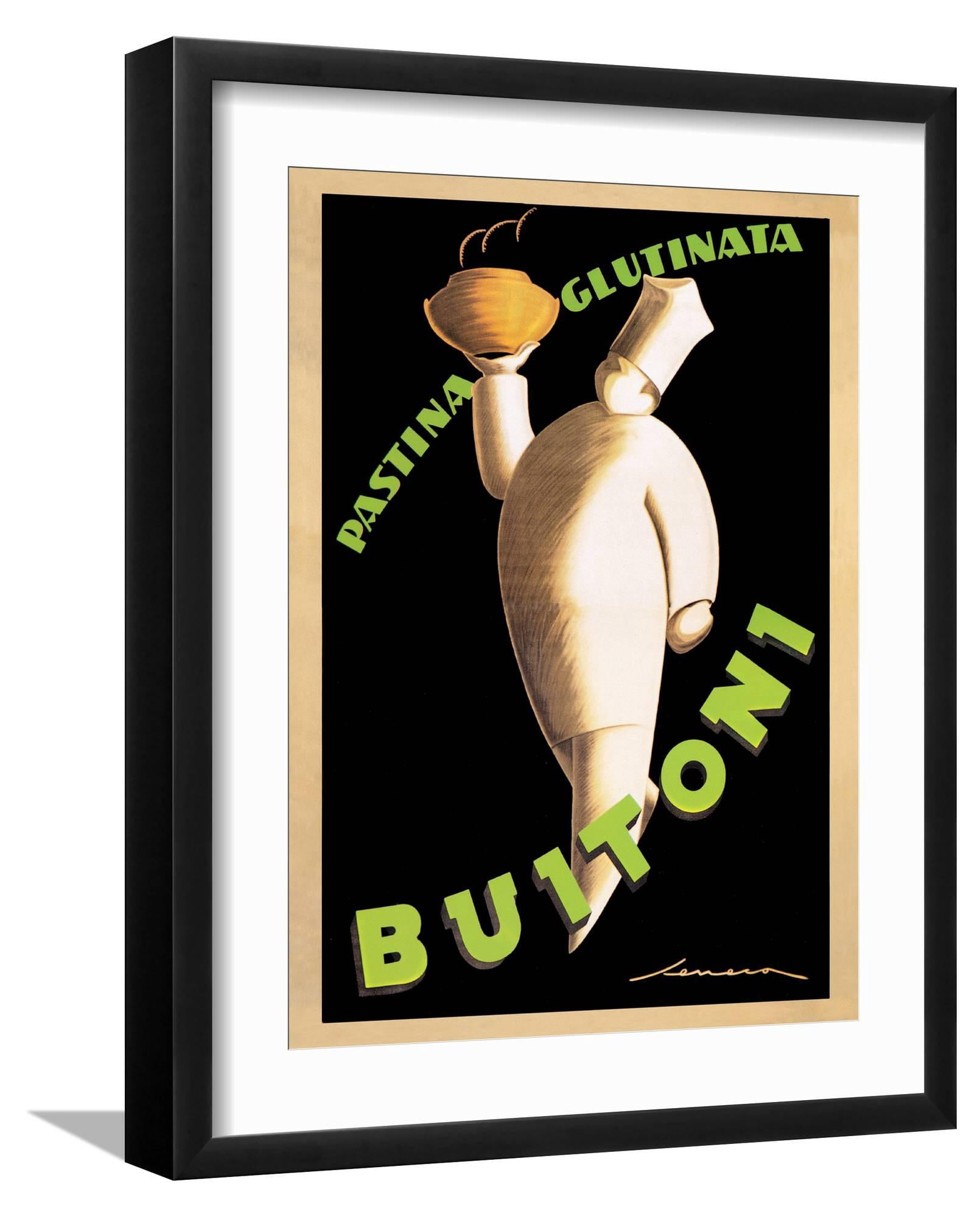 Art.com Buitoni, 1928 Art Print by Federico Seneca, Black Frame Wall ...