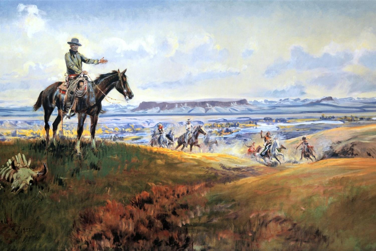 Art.com C. M. Russell and His Friends Art Print by Charles Marion ...