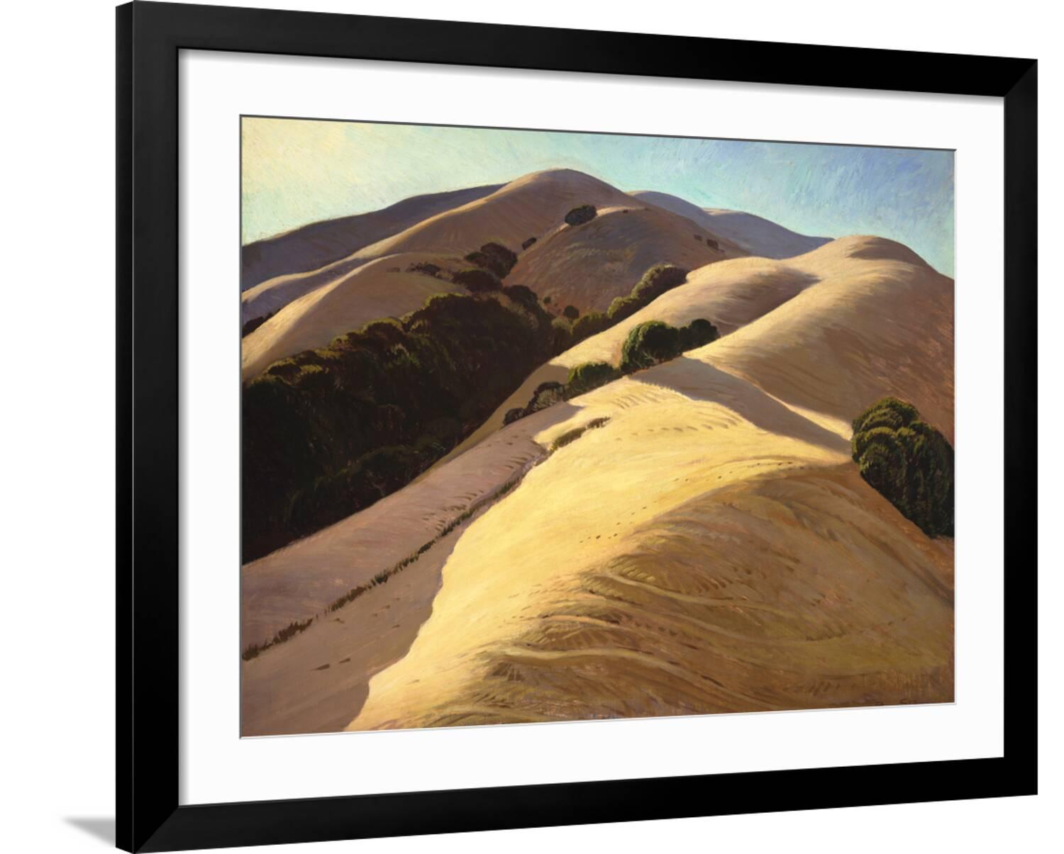 Art.com California Hills Art Print by Ray Strong, Black Frame Wall Art ...
