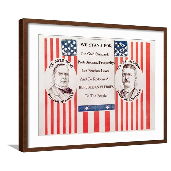 Art.com Campaign poster for William McKinley and his Vice-Presidential ...