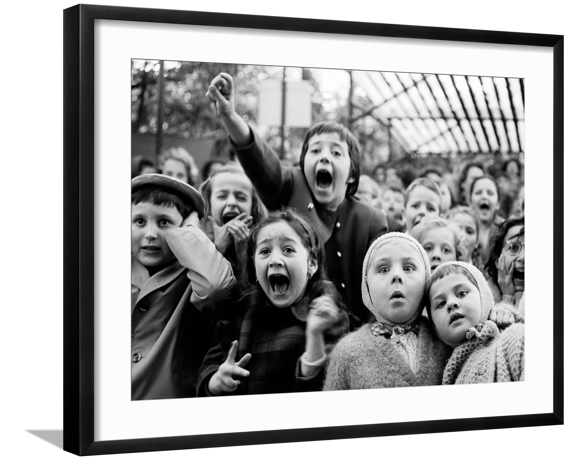 Art.com Children at a Puppet Theatre, Paris, 1963 Photographic Print by ...