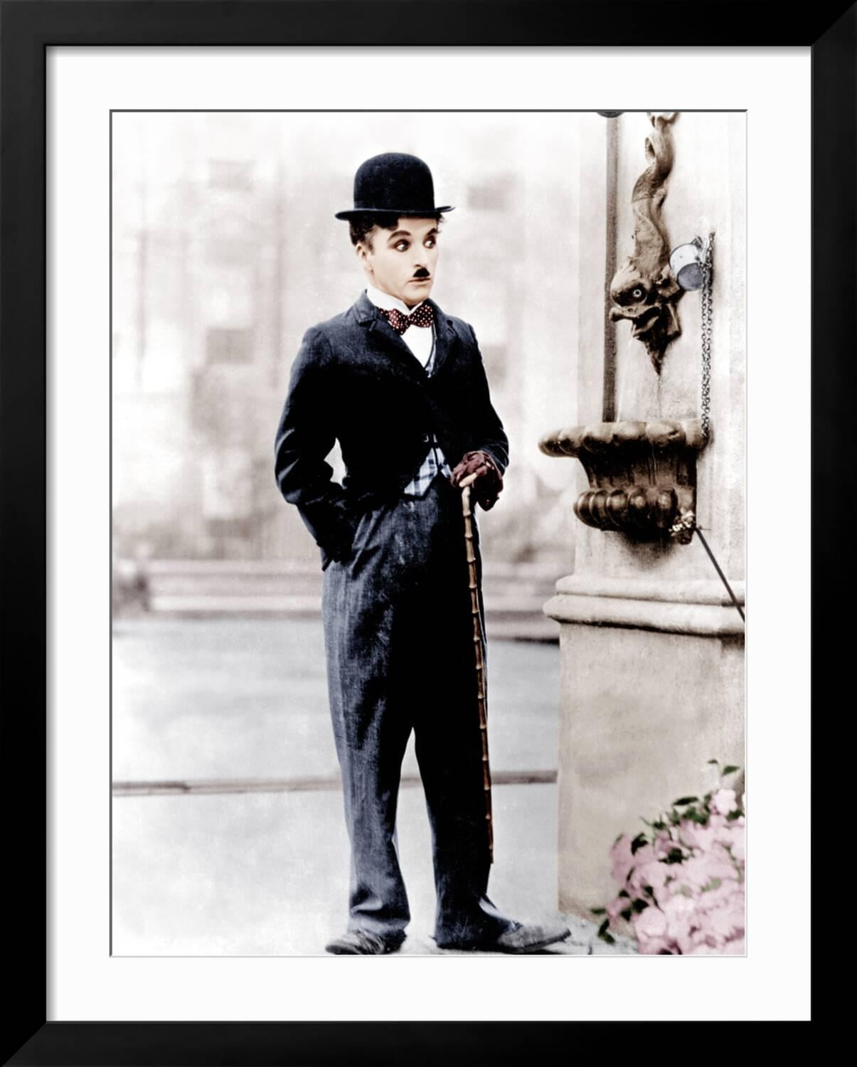Art.com City Lights, Charlie Chaplin, 1931 Photo, Black Frame Wall Art ...