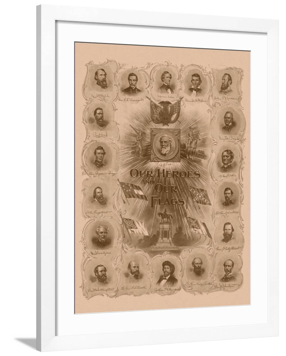 Art.com Civil War Print of General Robert E. Lee and Prominent ...