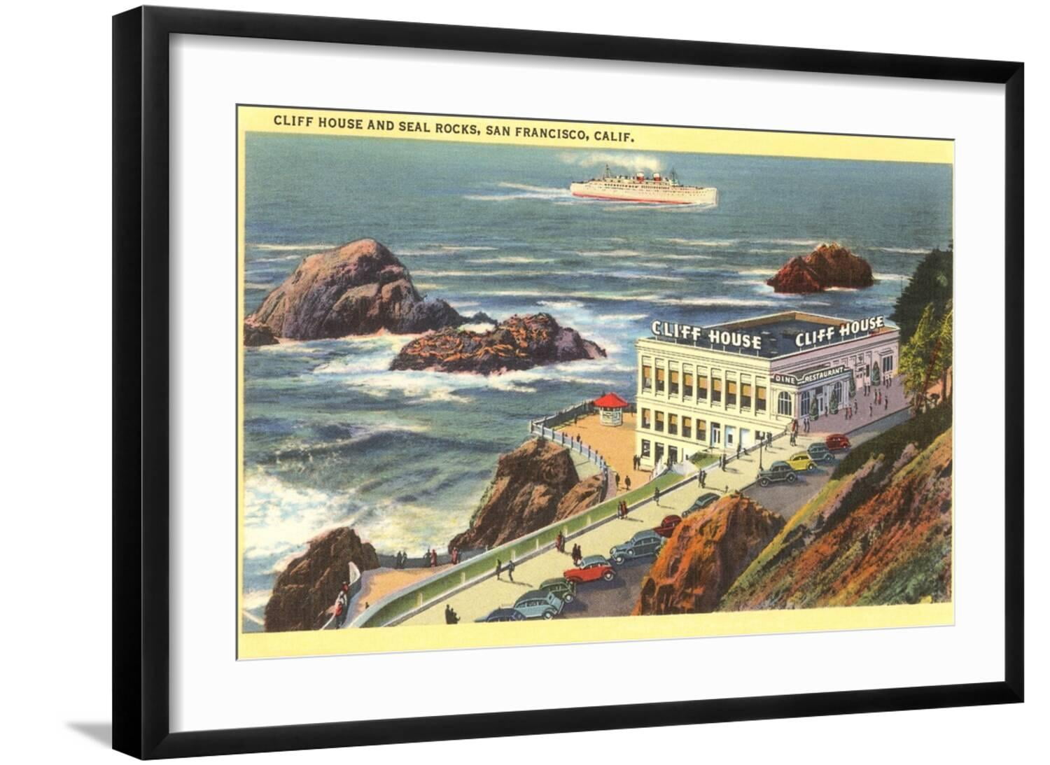 Art.com Cliff House, Seal Rocks, San Francisco, California Art Print ...