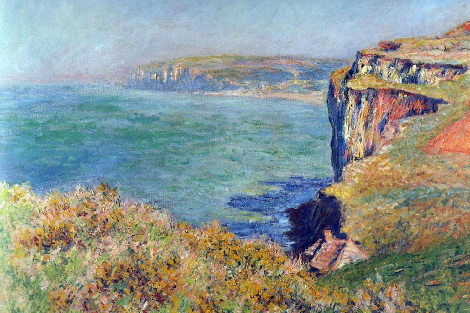 Art.com Cliffs at Varengeville Art Print by Claude Monet, 24" x 16 ...