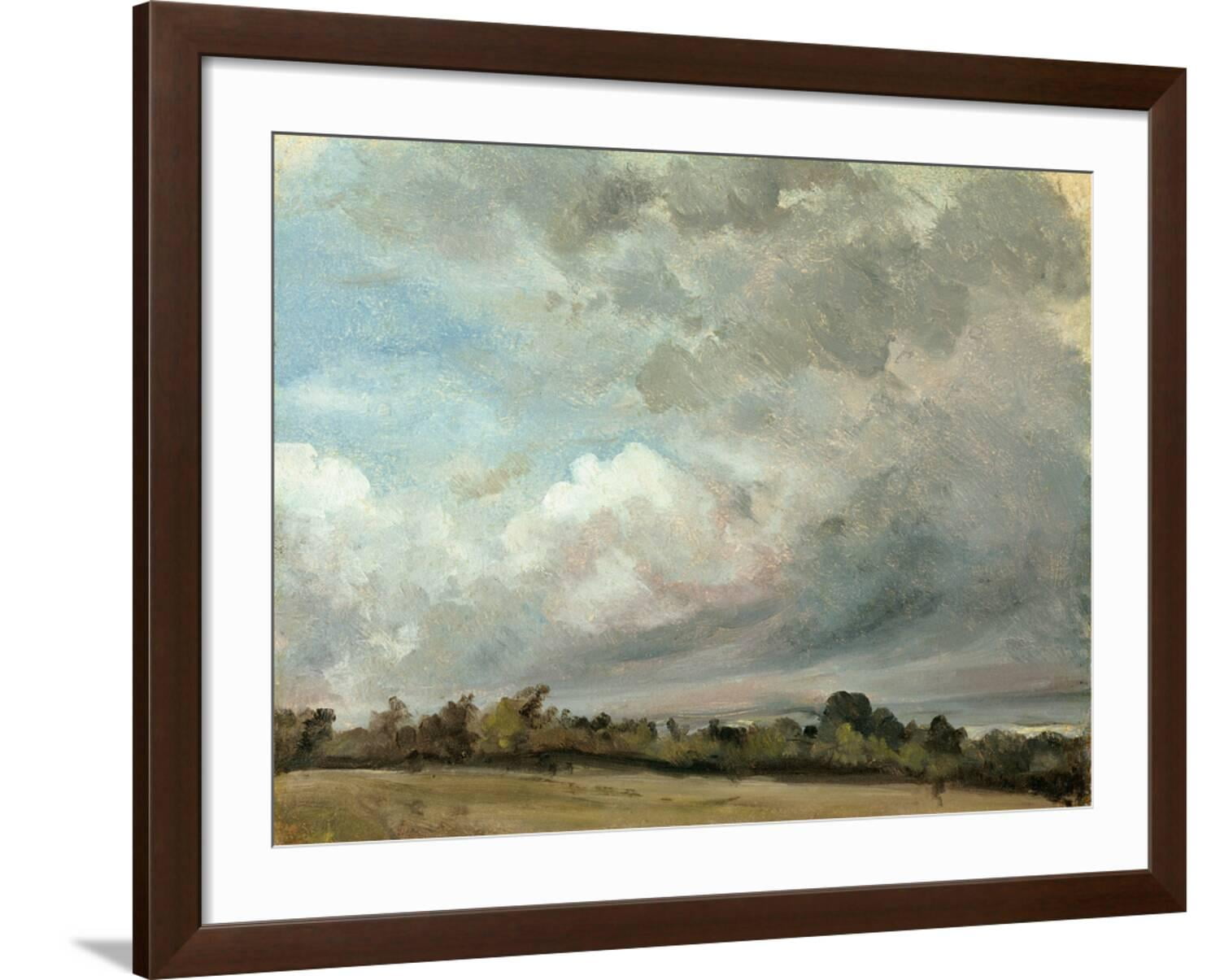 Art.com Cloud Study, 1821 Giclee Print by John Constable, Brown Frame Wall Art, 40" x 32 ...