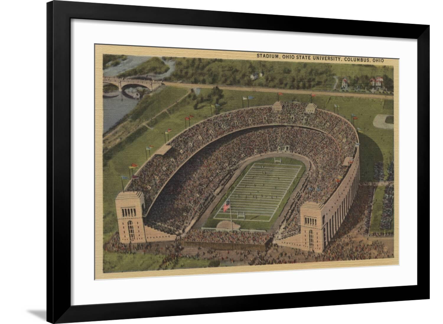 Art.com Columbus, Ohio - Ohio State University Stadium from Air Art ...