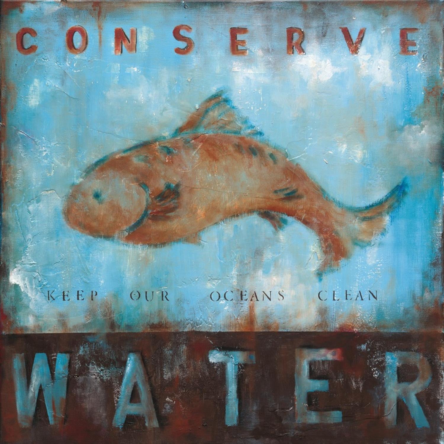 Art.com Conserve Water Art Print by Wani Pasion, 16" x 16" - Walmart.com