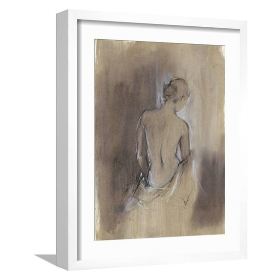 Art.com Contemporary Draped Figure II Art Print by Ethan Harper, White ...
