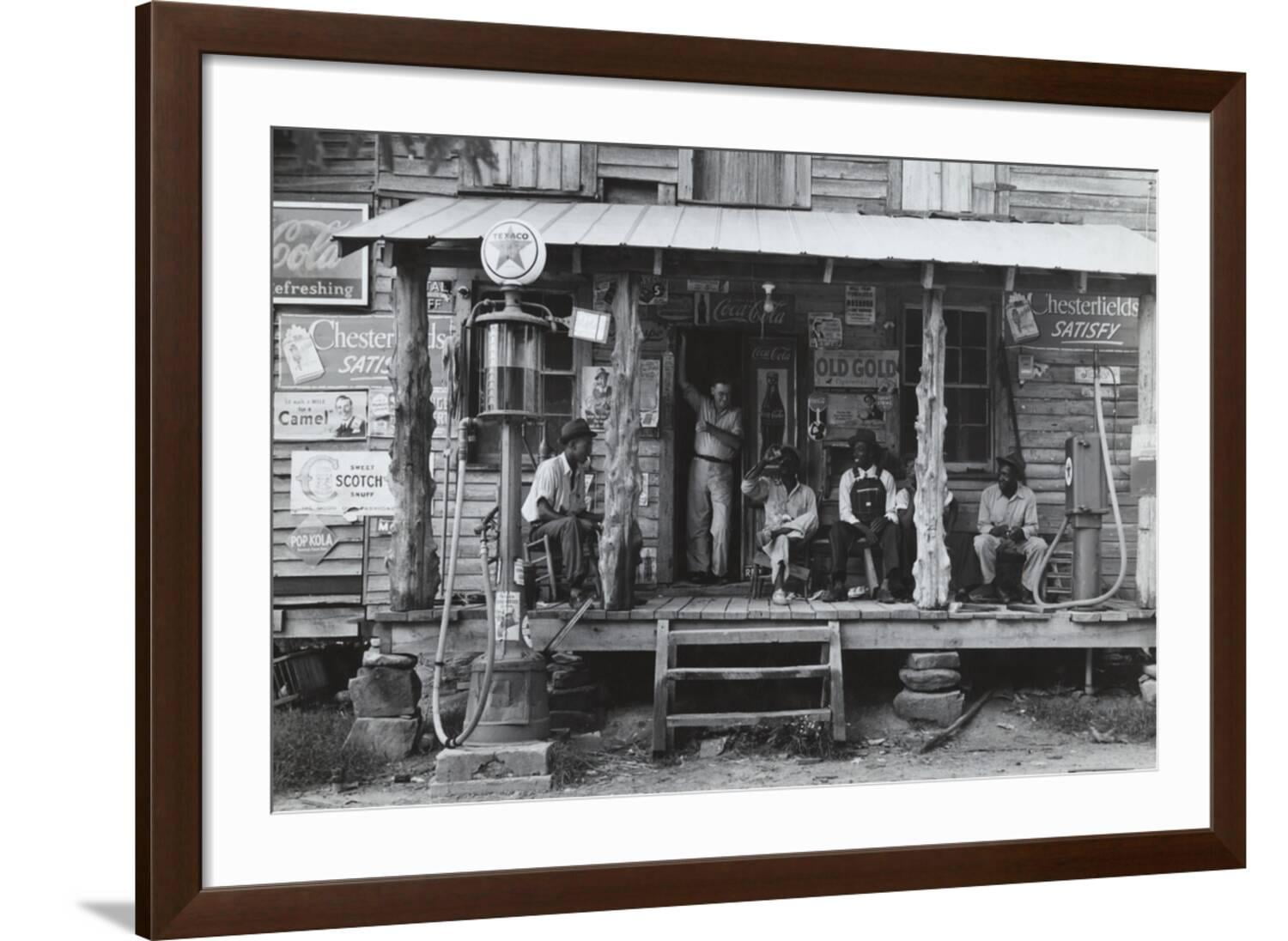 Art.com Country Store Art Print by Dorothea Lange, Brown Frame Wall Art ...