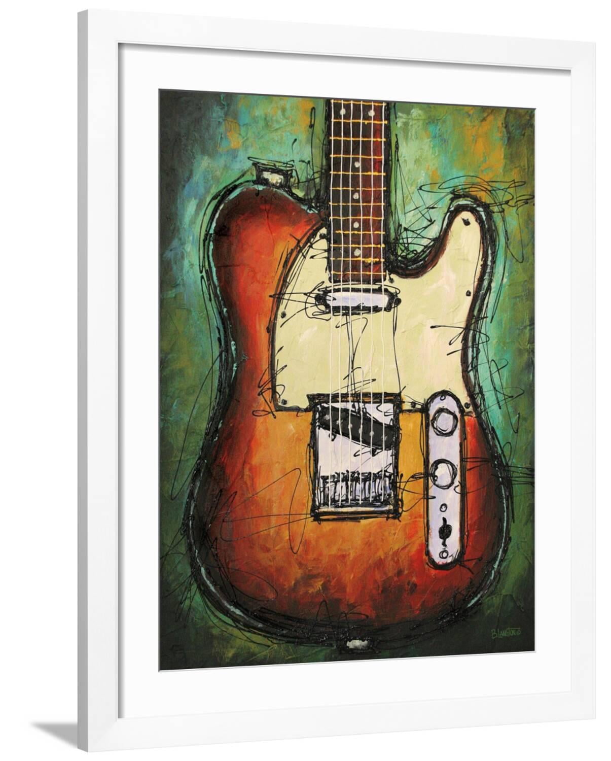 Art.com Country Twang Art Print by Bruce Langton, White Frame Wall Art ...