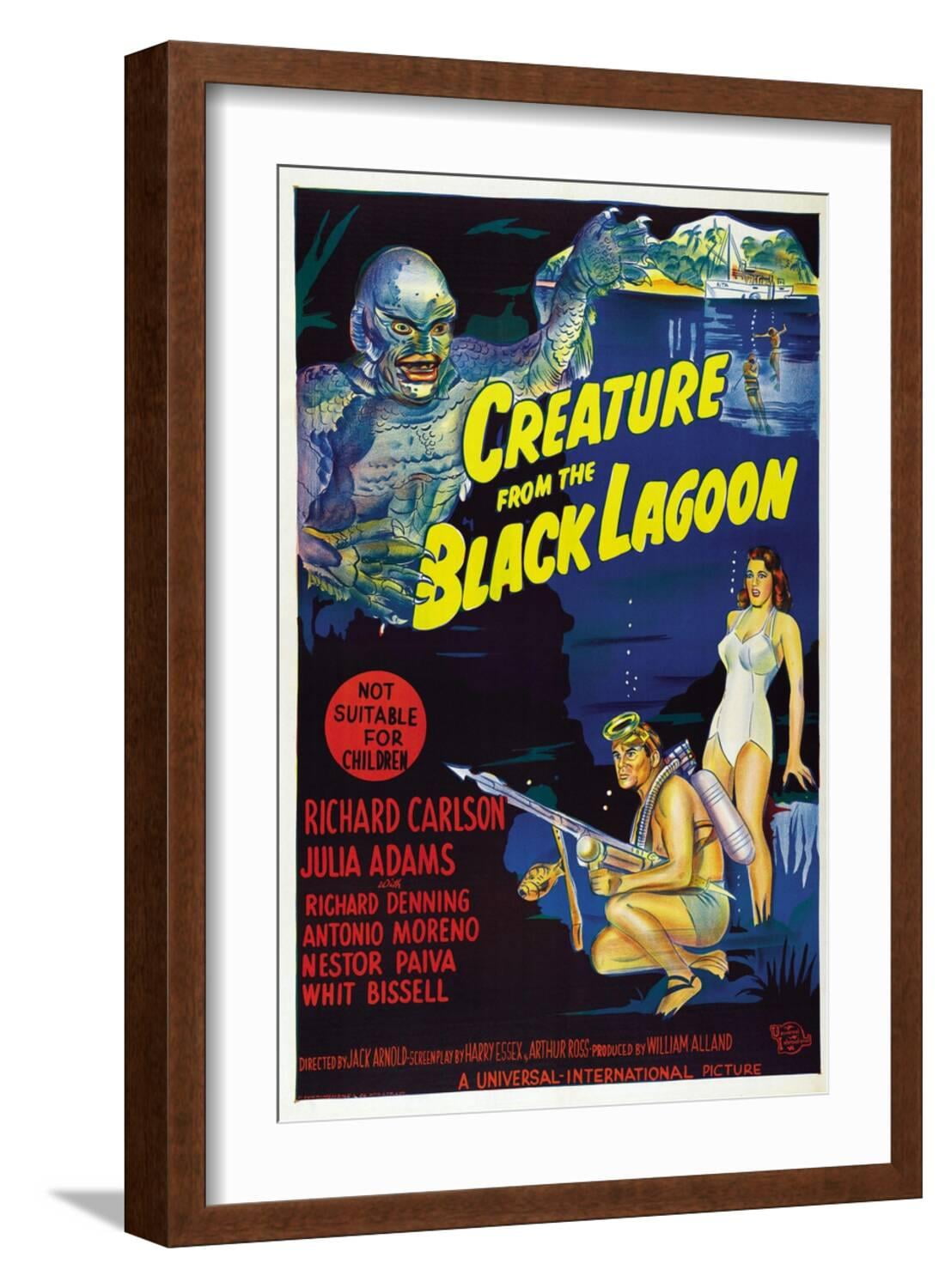 Art.com Creature from the Black Lagoon, Richard Carlson, Julie Adams ...