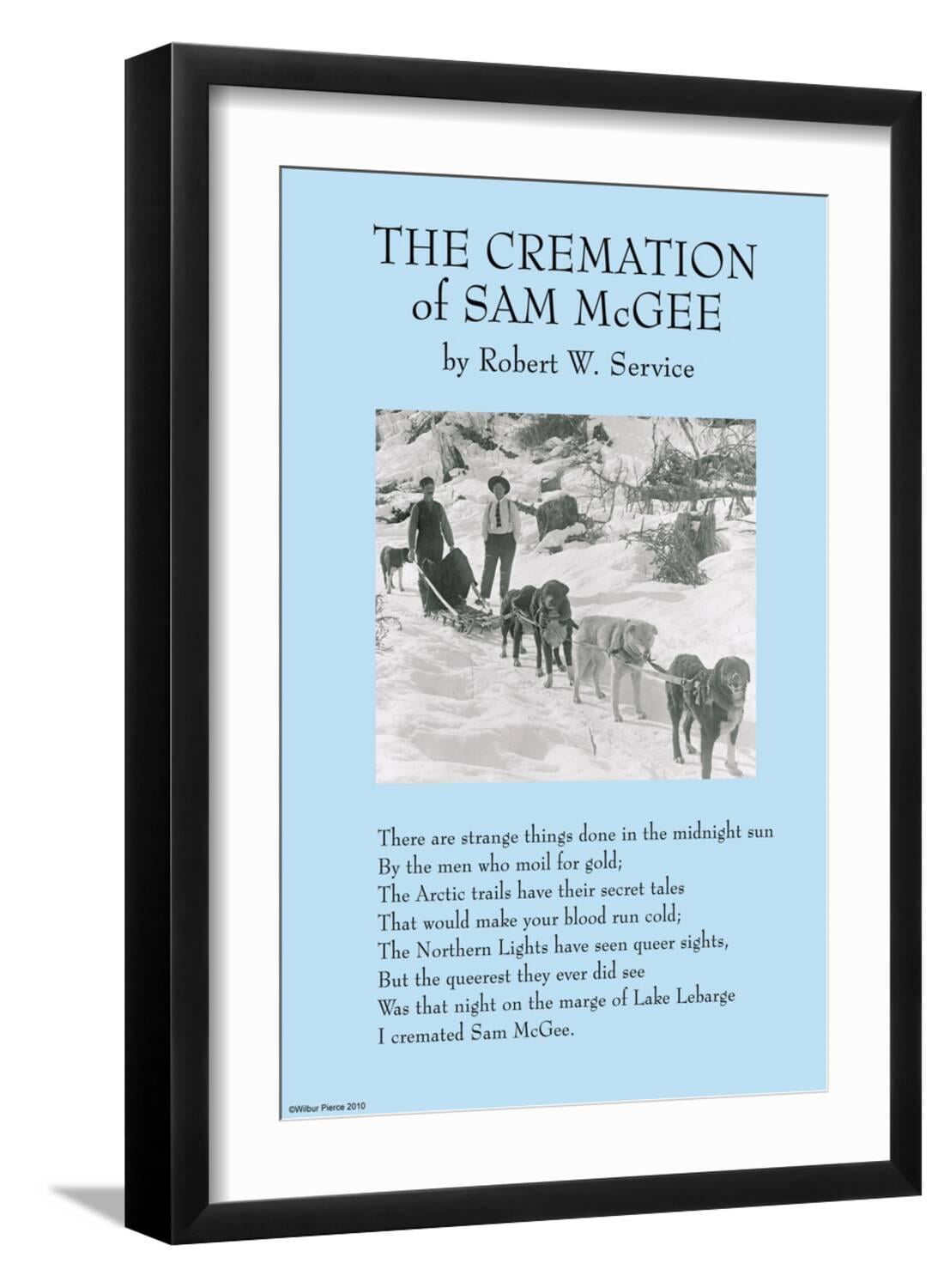 Art.com Cremation of Sam McGee Art Print, Black Frame Wall Art, 17" x ...