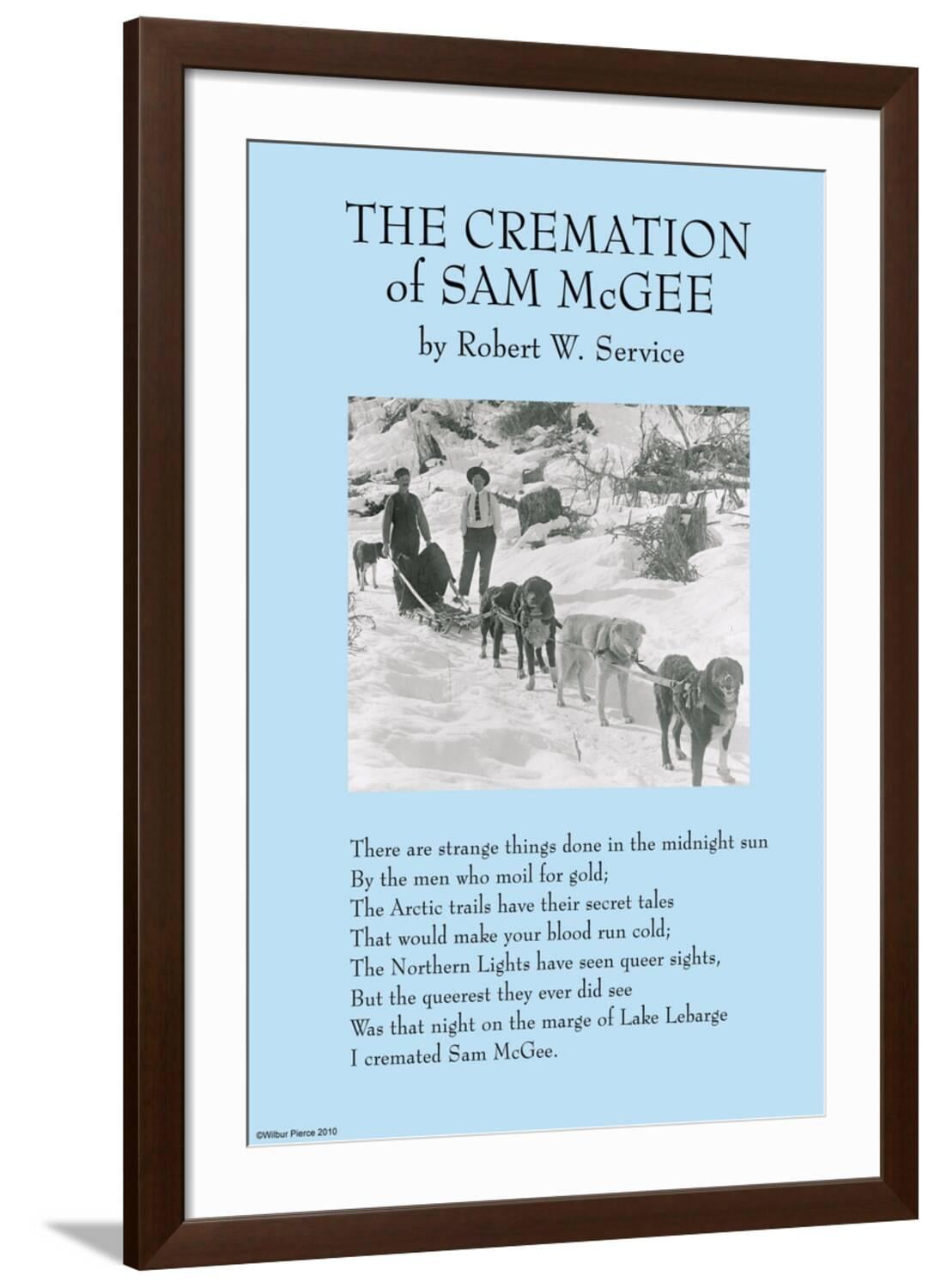 Art.com Cremation of Sam McGee Art Print, Brown Frame Wall Art, 32" x ...