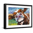 Art.com Curious Cow I Art Print by Carolee Vitaletti, Black Frame Wall ...