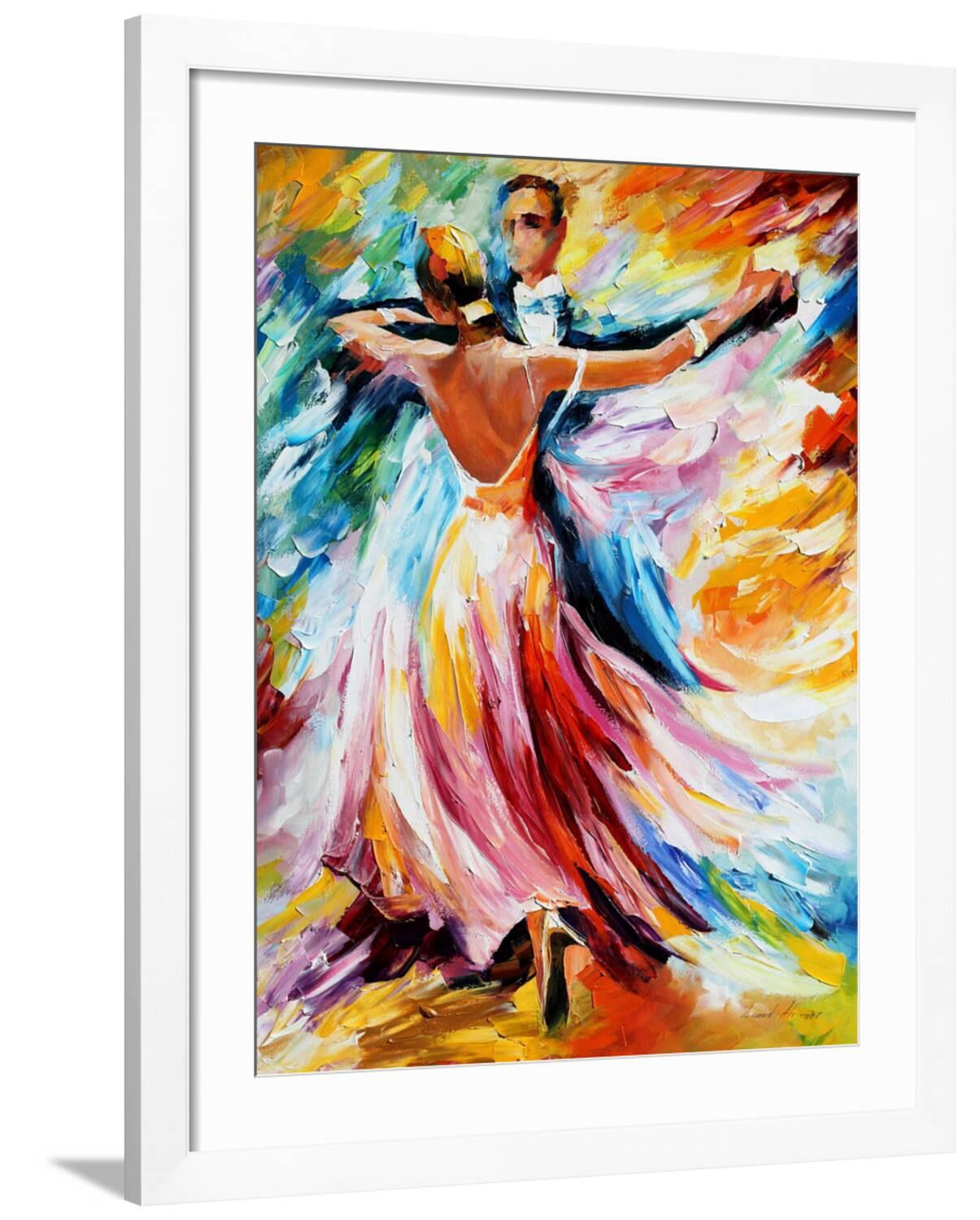 Art.com Dance Waltz Art Print by Leonid Afremov, White Frame Wall Art ...