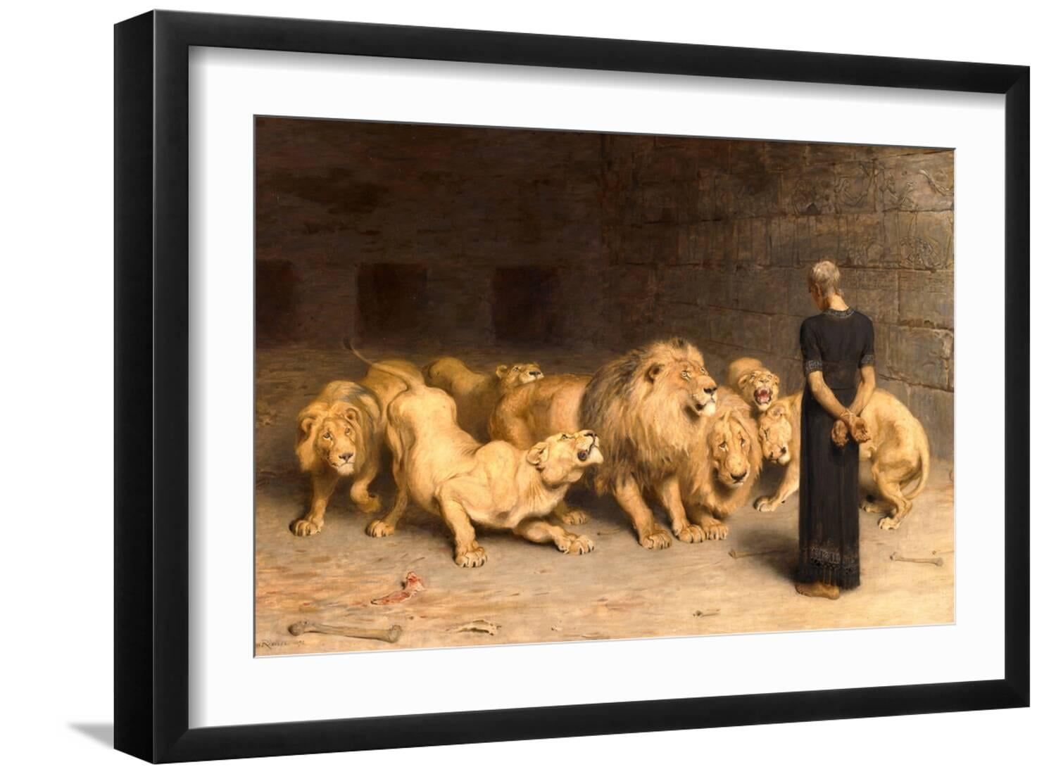 Art.com Daniel in the Lions' Den, 1872 Giclee Print by Briton Rivi?re ...