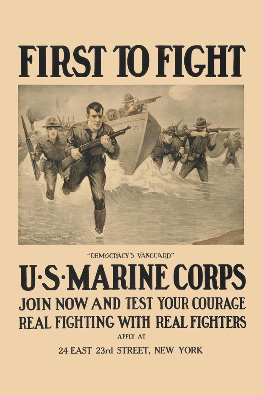 Art.com Democracy's Vanguard, Join Now and Test Your Courage Art Print ...