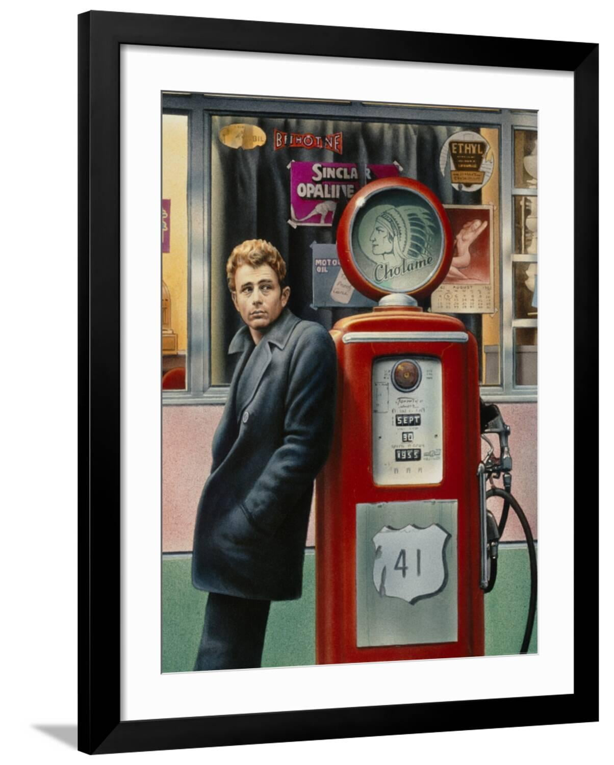 Art.com Destiny James Dean Art Print by Chris Consani, Black Frame Wall ...
