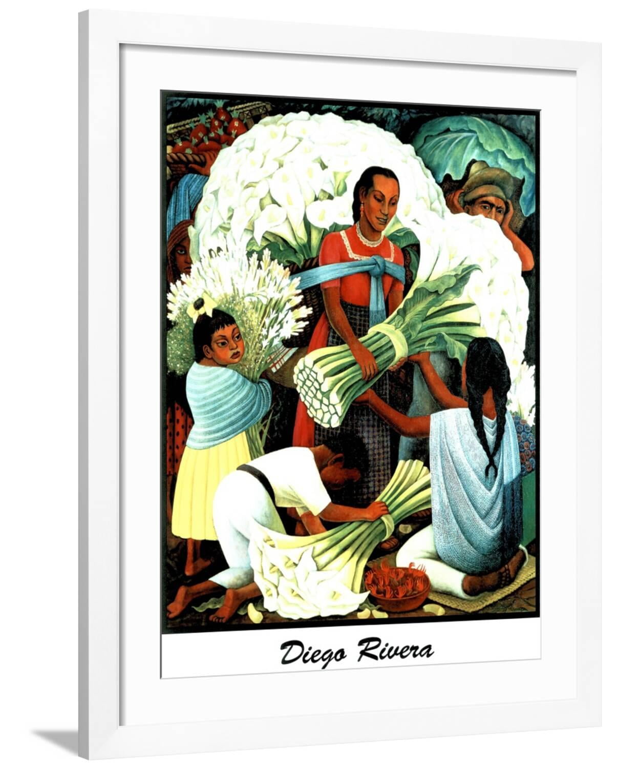 Art.com Diego Rivera (Vendedores de Flores) Plastic Sign Art Print by ...