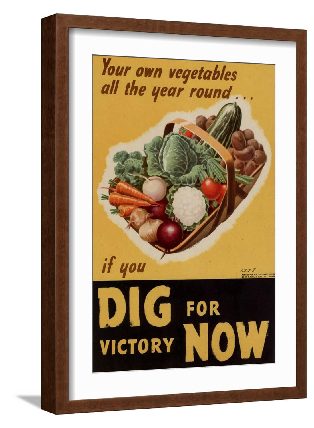 Art.com Dig for Victory WWII War Propaganda Plastic Sign Art Print ...