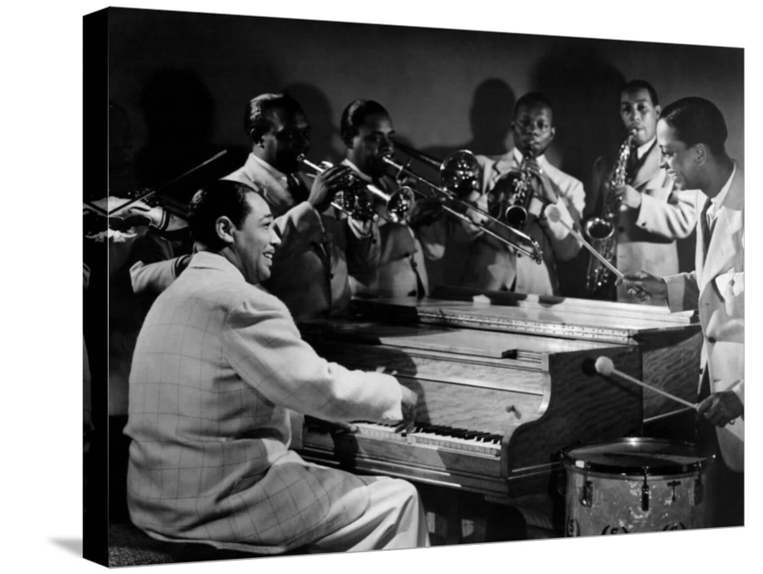 Art.com Duke Ellington and His Famous Orchestra Perfom. 1945 Stretched ...