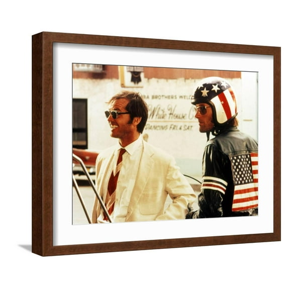 Art.com Easy Rider, Jack Nicholson, Peter Fonda, 1969 Photo, Brown ...